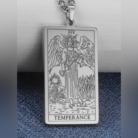 Jewelry | Temperance Tarot Card Winged Angel Balance Fortune Teller ...